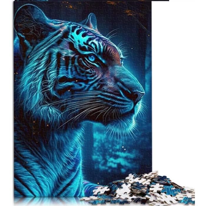 500 Pièces Puzzles Pour Adultes Tiger Neondd Puzzle Pour Adultes Puzzle ...