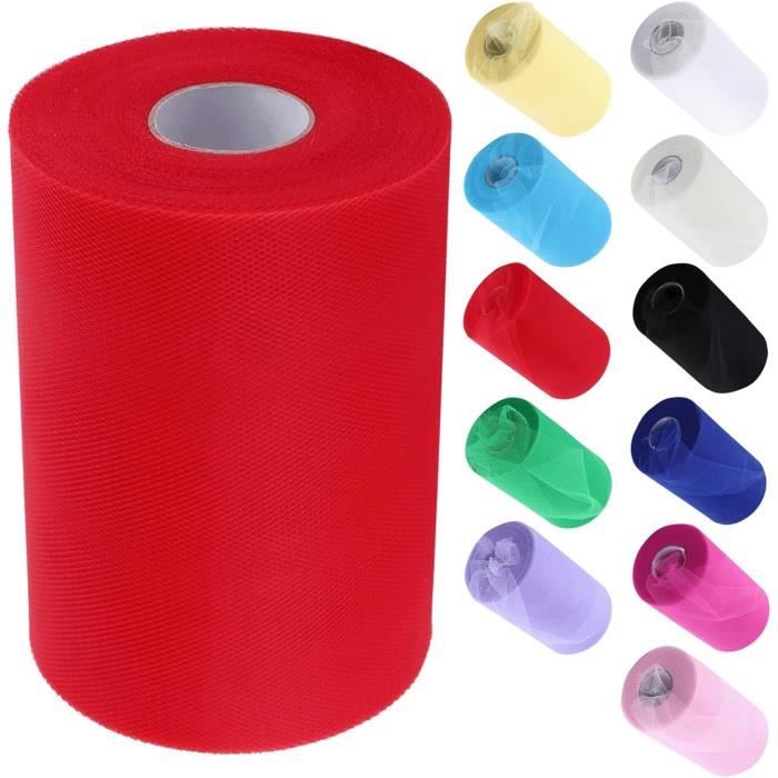Tulle,Rouleau de Mariage en Tulle, 6 inch x 100 Yard Tulle Bobine ...
