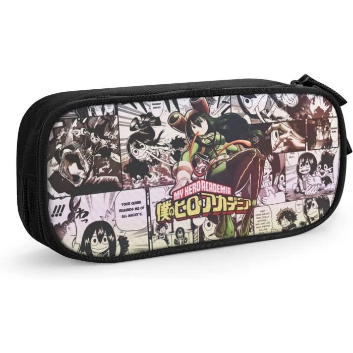 Trousse Tsuyu Asui D En Cuir Synthétique Microfibre Pu Noir Pour