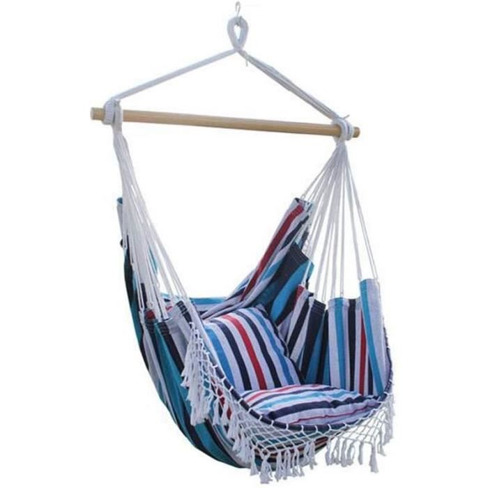 Chaise Hamac Balançoire Macrame, Portable Robuste Fauteuil Suspendu ...