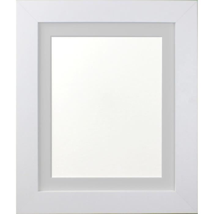 Cadre Photo Tableau Poster Blanc Avec Contour Gris Clair, Bois Dense ...