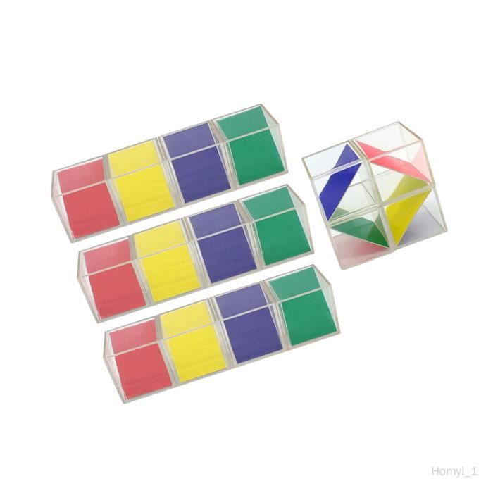 16x Mini Fidget Puzzle Box - COLAXI - Jouet Montessori - 16 blocs cubes ...