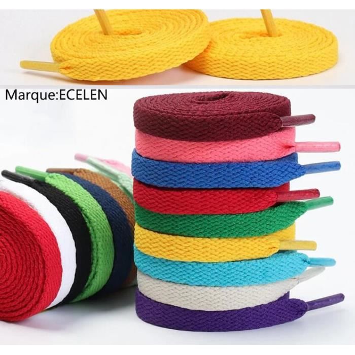 10 paires 100cm Jaune lacet de chaussure lh0915shoelace01 - Cdiscount ...