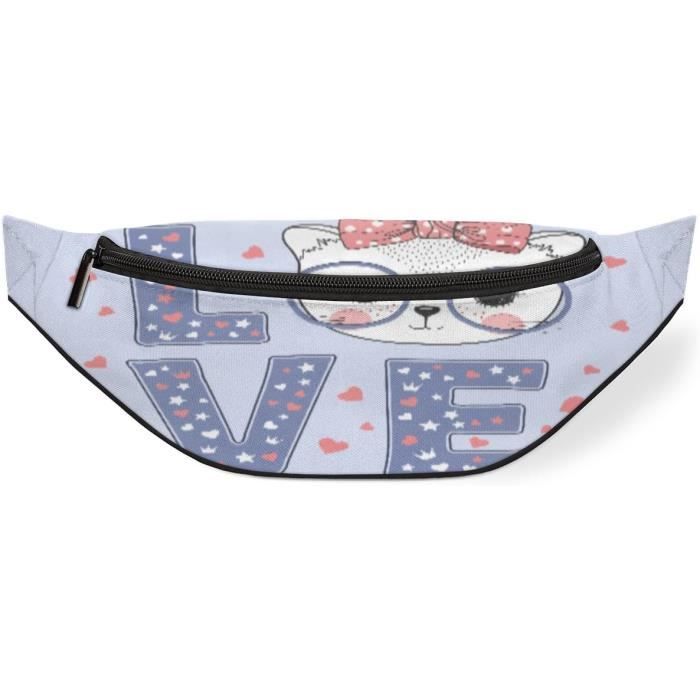 Sac Banane Love Cat Girl Pour Homme, Femme, Enfant, Fille, Garçon, Sac ...