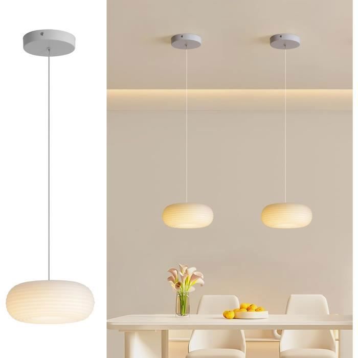 GANEED Suspension LED-Lumière d’îlot de cuisine minimaliste ovale-12W ...