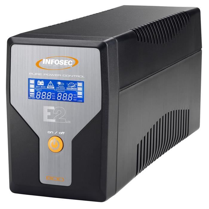 INFOSEC UPS SYSTEM Onduleur E2 LCD 800 - Cdiscount Informatique
