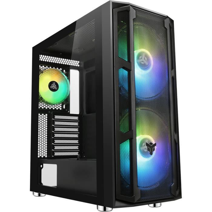 Boîtier PC Grand Tour E-ATX avec panneau vitré ITek Majes 20 Mesh Evo ...