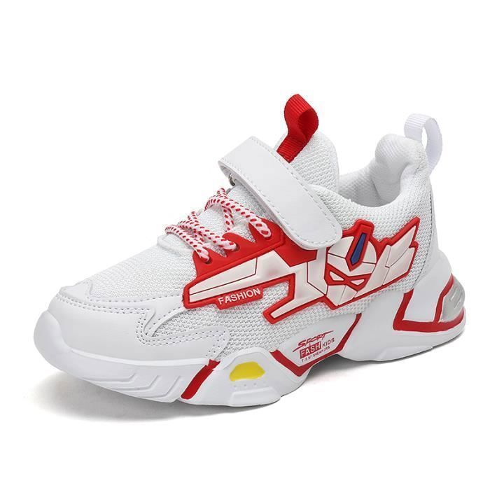 Basket Enfant Chaussures Garçon Fille Baskets Rouge - Cdiscount Chaussures