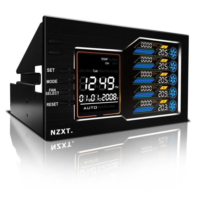 NZXT Rhéobus Sentry LX - Écran LCD - 5 ventilateurs - Cdiscount ...