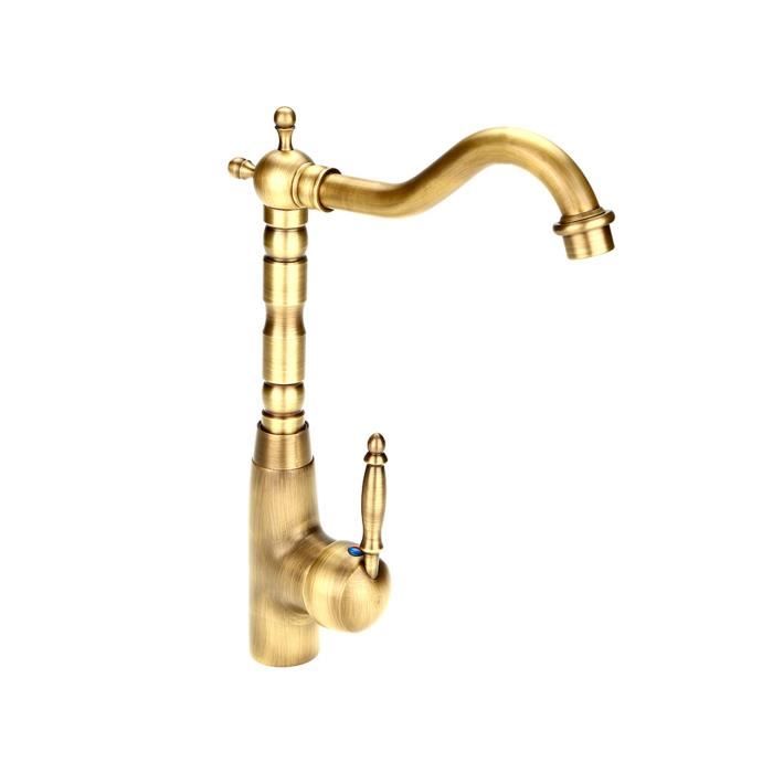 Qiilu Robinet d'évier rétro Robinet d'évier de lavabo de salle de bain ...