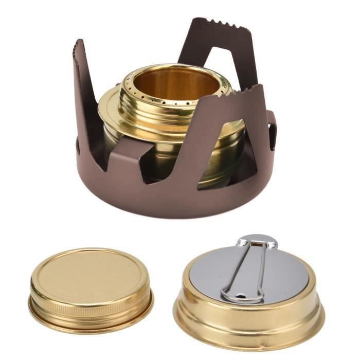 COOK-Le fourneau Réchaud de camping portable coupe-vent vaporisable à ...