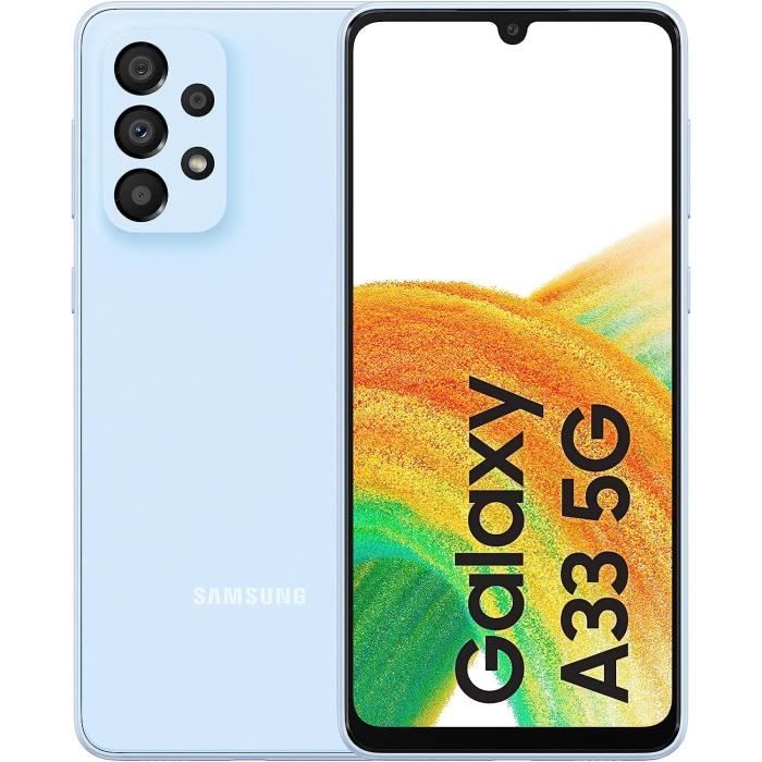 Samsung A33 5G unlocked 6GB/128GB Awesome Blue EU - Cdiscount Téléphonie