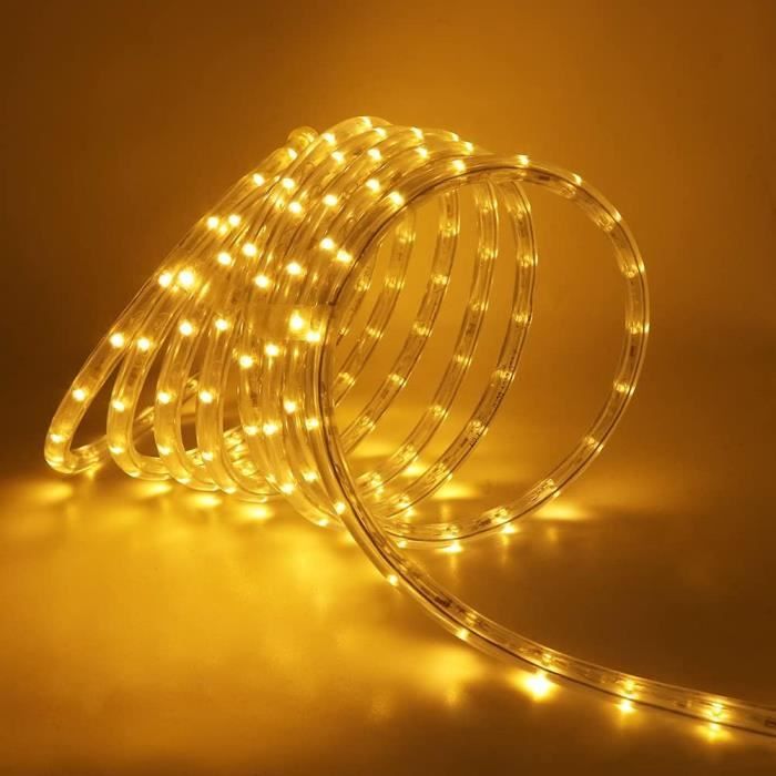 Ruban Led 2M Avec Interrupteur,220V 6000K 300 Led Ip65 Étanche Bandeau ...