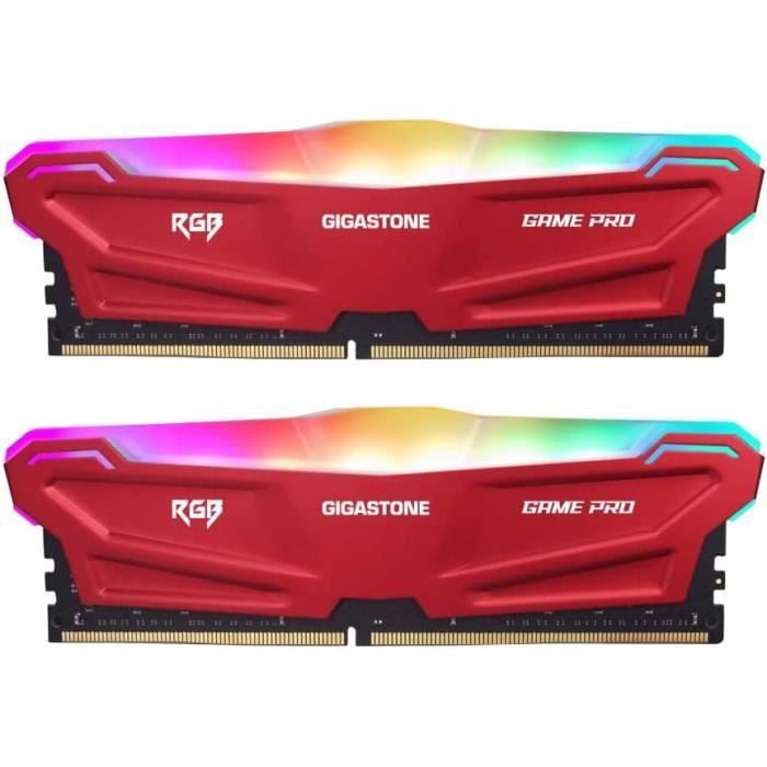 Rgb Ddr4 Ram Rouge Rgb Game Pro Gaming Ram De Bureau 16 Go(2X8Go)Ddr4 ...