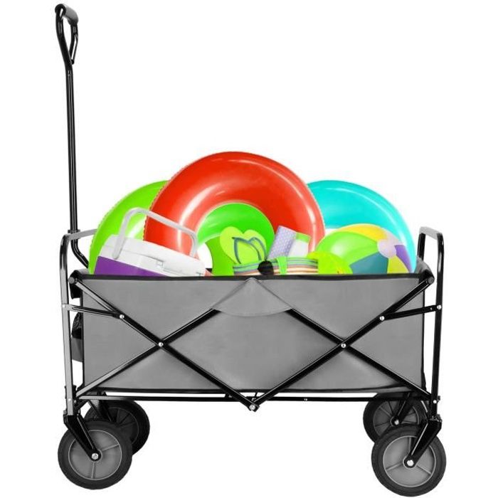 SPRINGOS® Chariot de Jardin Chariot touristique Pliable avec 4 Roues ...