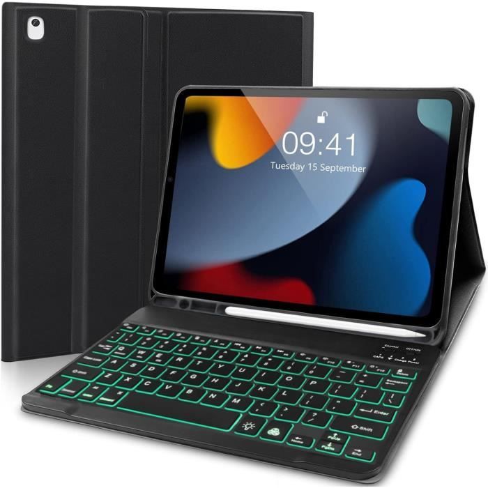 Étui Clavier Pour Ipad 10 2 Ipad 9e Génération Avec Porte Crayon