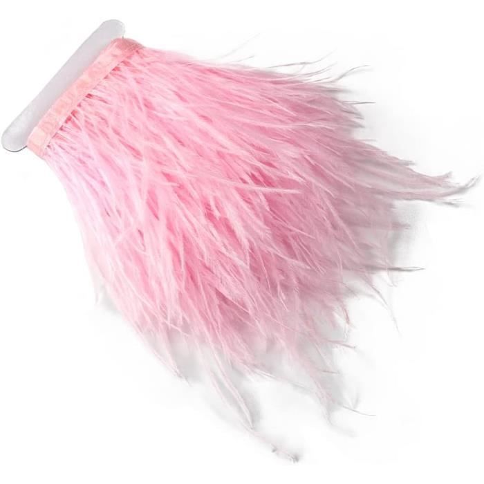 2,7 M 10,2 À 15,2 Cm Frange En Plumes D'Autruche Rose Clair Pour ...