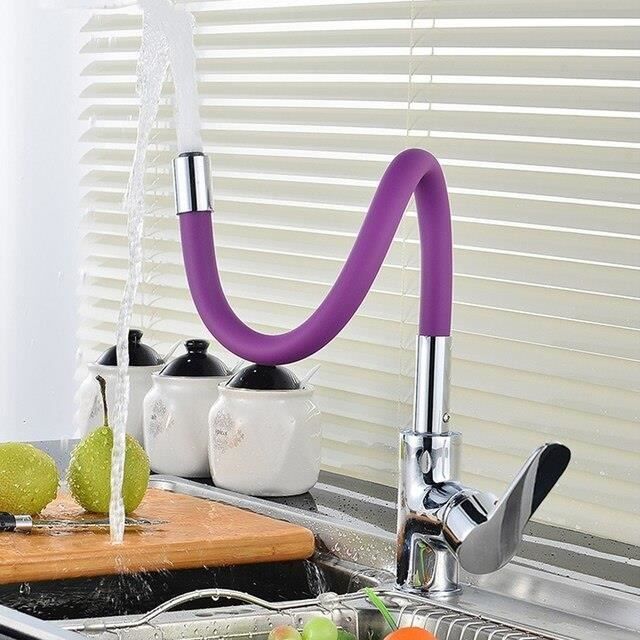 ROBINETTERIE DE CUISINE,Purple-Espagne--mélangeur'évier de cuisine ...
