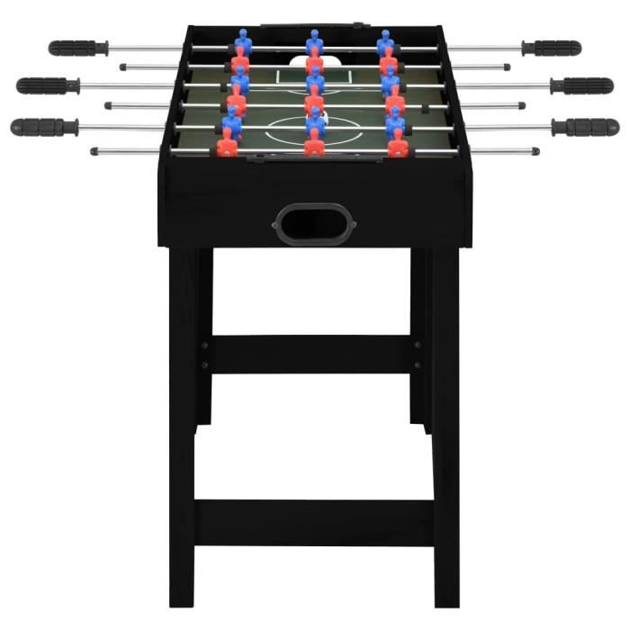 Tables de baby-foot/Mini baby-foot - 69x37x62 cm - MDF et acier - Noir ...