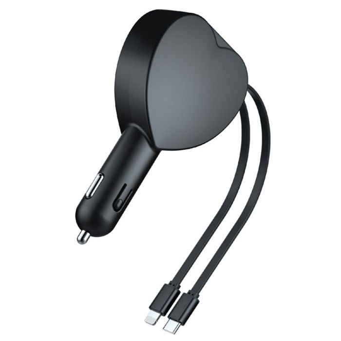 Adaptateur Bluetooth Voiture Y2 - Câbles Rétractables Type-C, Lecteur ...