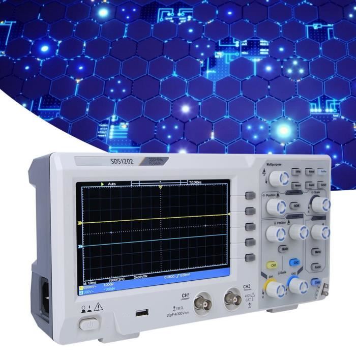ARAMOX Oscilloscope 200 MHz Oscilloscope Numérique Multifonction LCD à ...