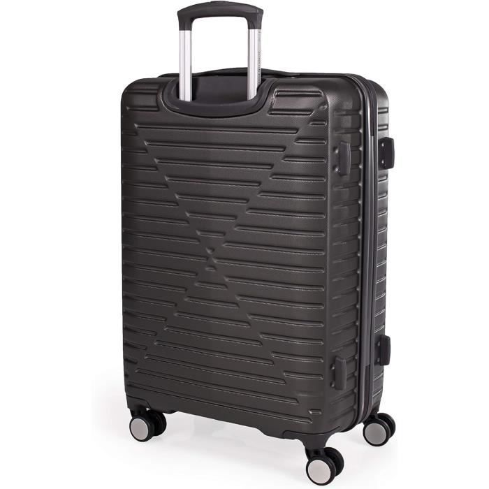 Valise Rigide En Abs Bagage De Voyage Avec 8 Roulettes Pivotantes ...