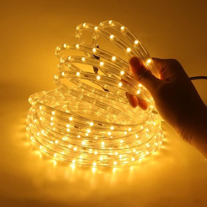 Ruban Led 2M Avec Interrupteur,220V 6000K 300 Led Ip65 Étanche Bandeau ...