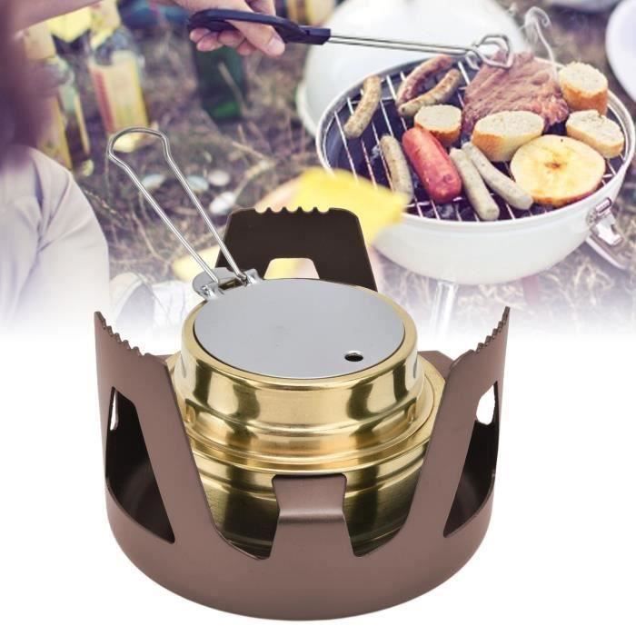 COOK-Le fourneau Réchaud de camping portable coupe-vent vaporisable à ...