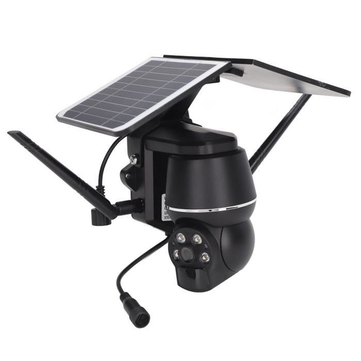 AUN Caméra solaire étanche IP65 Caméra à énergie solaire 1080P Caméra ...