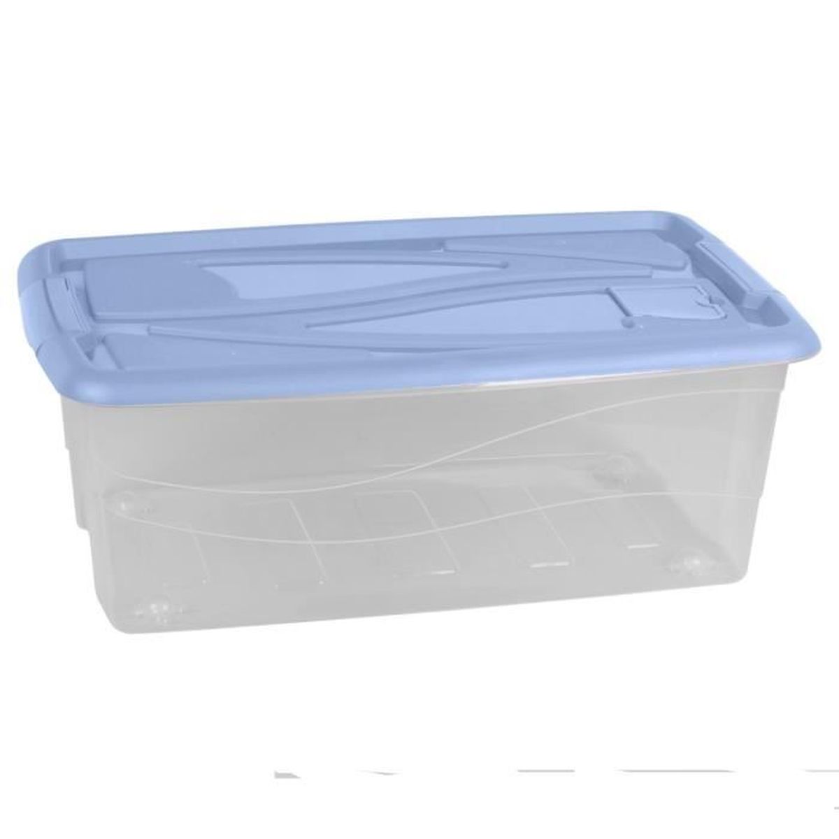 Bac de Rangement Avec Roulettes Box Compact 65 Litres Avec Couvercle ...