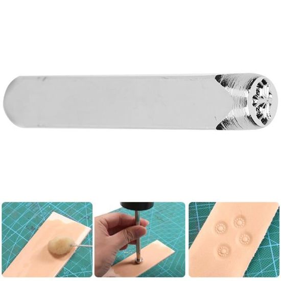 Dilwe Outil d'estampage Métal 6 mm 1/4 "Outil de poinçon de conception ...