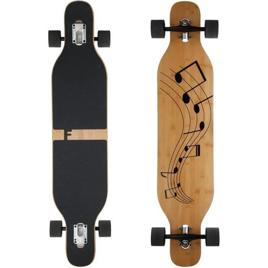Longboard - Limics24 - 3 Niveaux Flexibilité Skateboard Drop Through ...