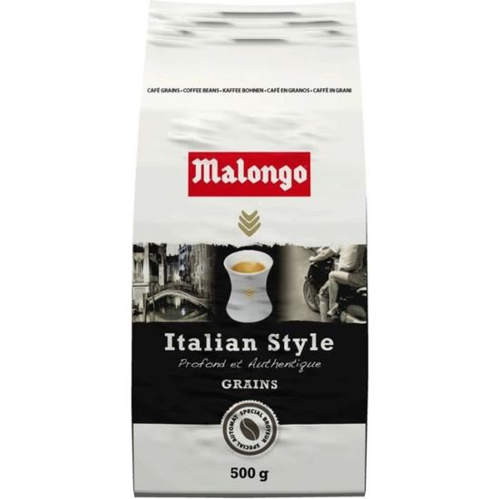 Grains Italian style 500 g Malongo - Cdiscount Au quotidien