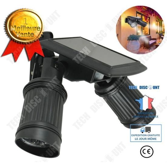 TD® LCC® LED Spotlight lampe Solaire sans Fil PIR Capteur du Mouvement Humaine 14 LEDs 150LM led ...