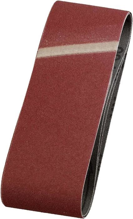 3x bande abrasive en toile, 75 x 510 mm, K-100, corindon supérieur ...