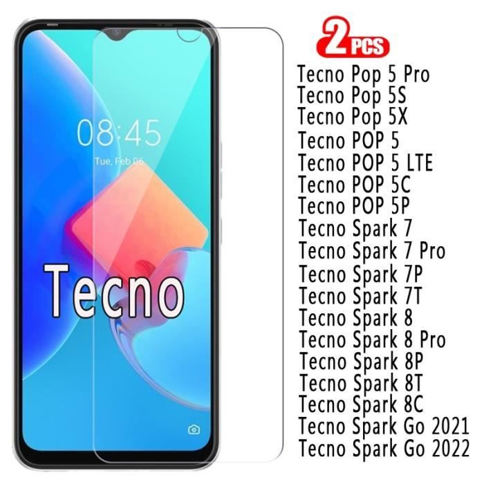 2 pièces Verre - Protecteur'écran Pour Tecno Pop 5 Pro, Film de ...