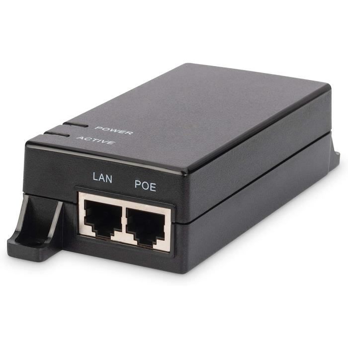 GIGABIT POE Injector 802.3AF 10-100-1000MBPS Power PINS 4-5+ 7-8 ...