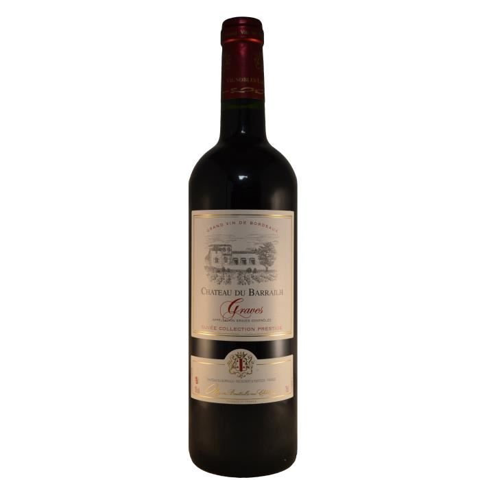 Château DU BARRAILH MDC (récoltant) 2016 AOP GRAVES (rouge) -Vin rouge ...