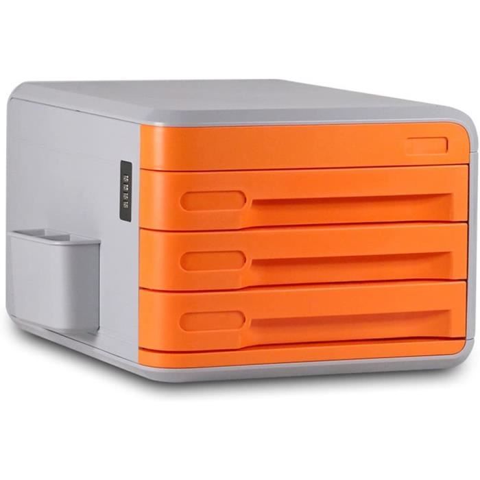 MEUBLE CLASSEUR - Classeur De Bureau Rangement, 3 Cadenas À Combinaison ...