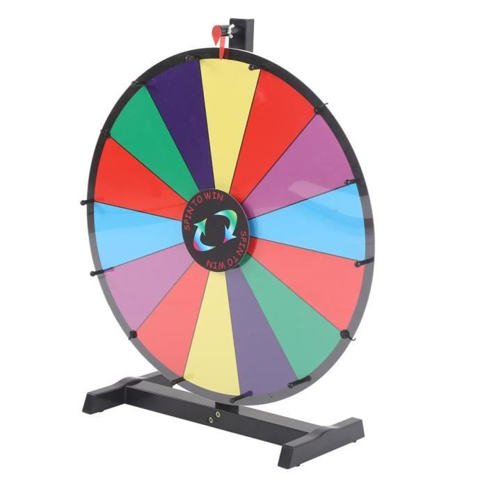 ZJCHAO Roue tournante de table Roue de rotation de fentes colorées avec ...