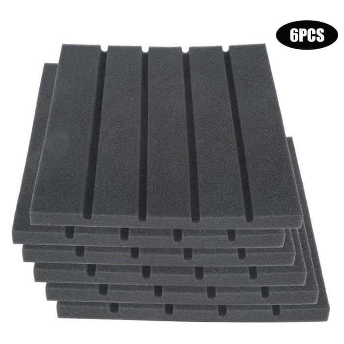 Fdit éponge d'insonorisation 6 pièces 25x25x2 cm insonorisation mousse ...