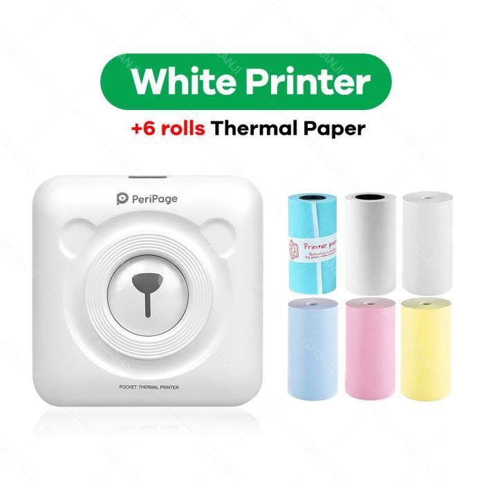 Toutes nos imprimantes,Mini-imprimante de poche Portable sans fil A6 ...
