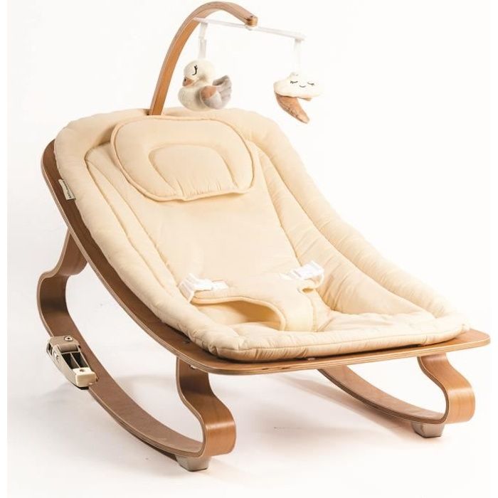 Kiara : Transat bébé en Bois de Hêtre + assise en coton - Cdiscount ...