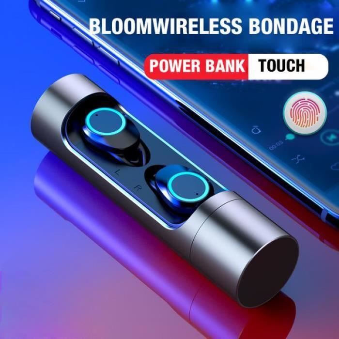 Mini Casque sans Fil Stéréo TWS Bluetooth 50 Ecouteurs intra ...