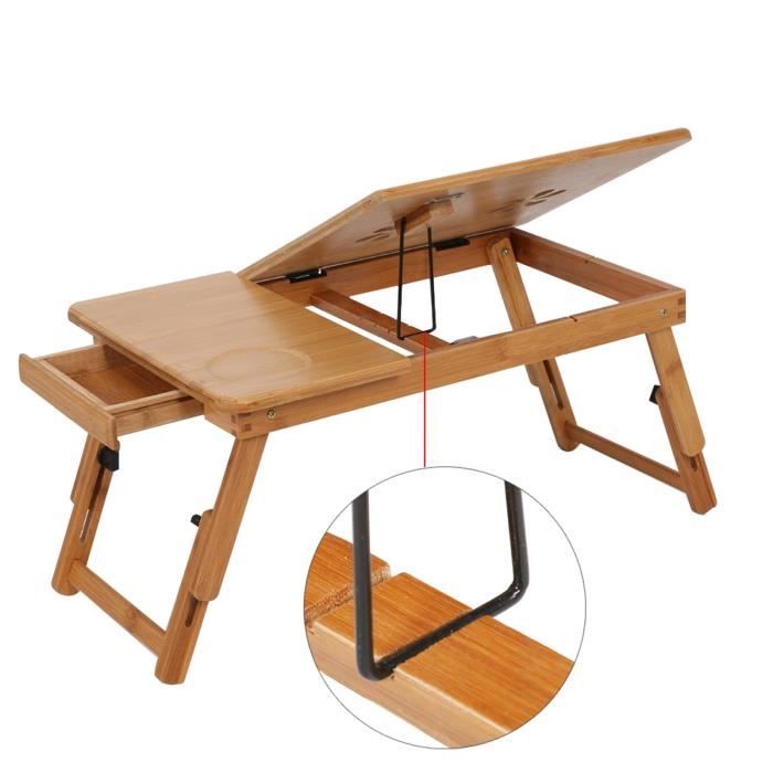 MSA Bureau De Lit Table D’Ordinateur Portable Table De Lit Pliable ...