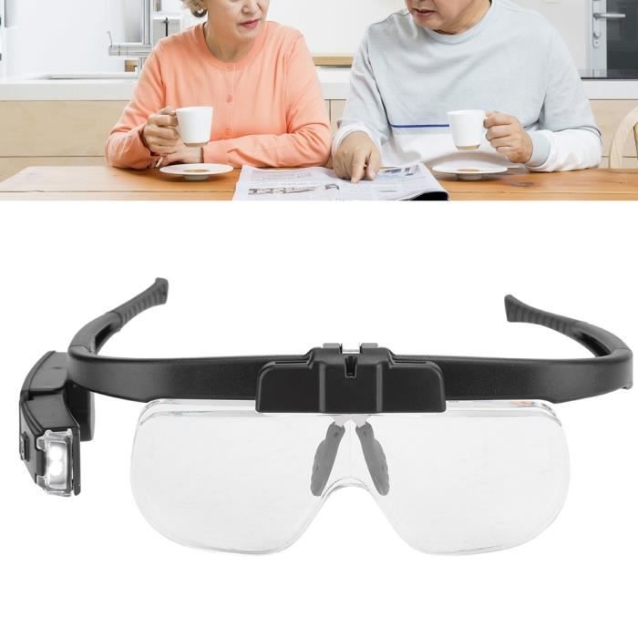 Loupe portable réglable LED Hililand - grossissement jusqu'à 4.5x ...