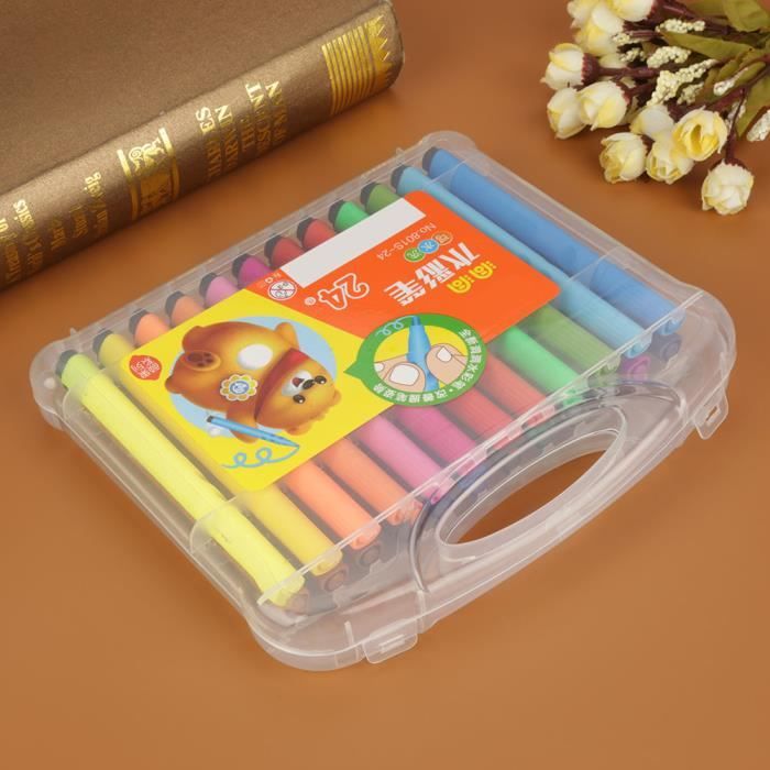 BEL-7423055243711-Stylo marqueur Mokeelo 12/18/24/36/48 couleurs stylo ...