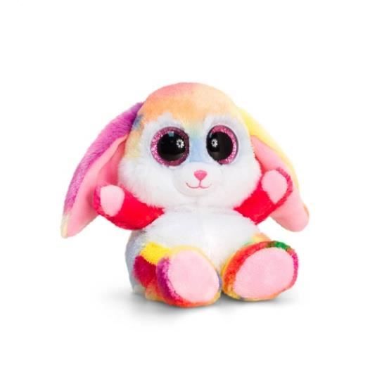 Peluche Keel Toys Animotsu 25cm Fashion lapin arc en ciel - Cdiscount ...
