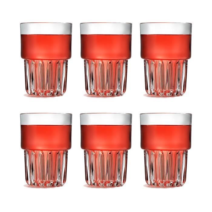 Libbey Verre long drink Everest - 350 ml / 35 cl - 6 Pièces - Empilables - Vont au lave ...