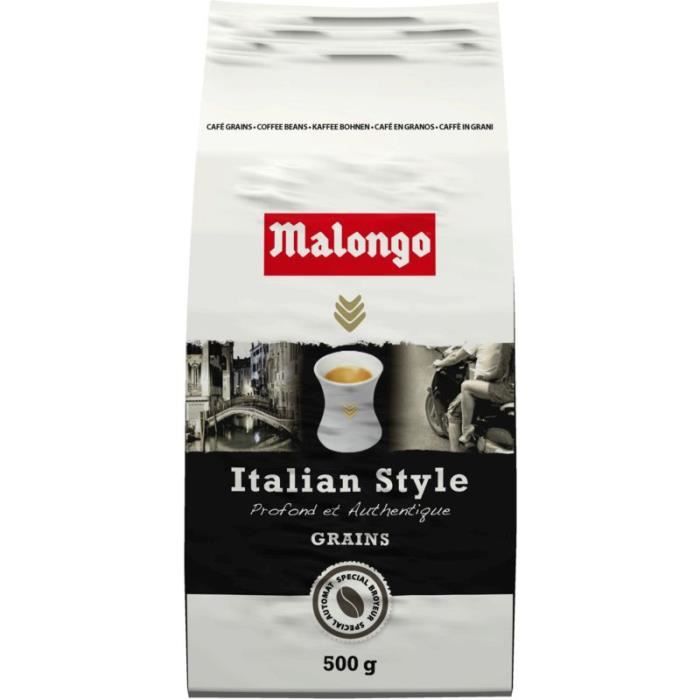 Grains Italian style 500 g Malongo - Cdiscount Au quotidien